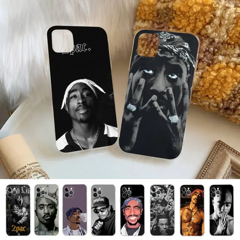 Funda de silicona suave para teléfono móvil, carcasa rapero 2pac tupac ...