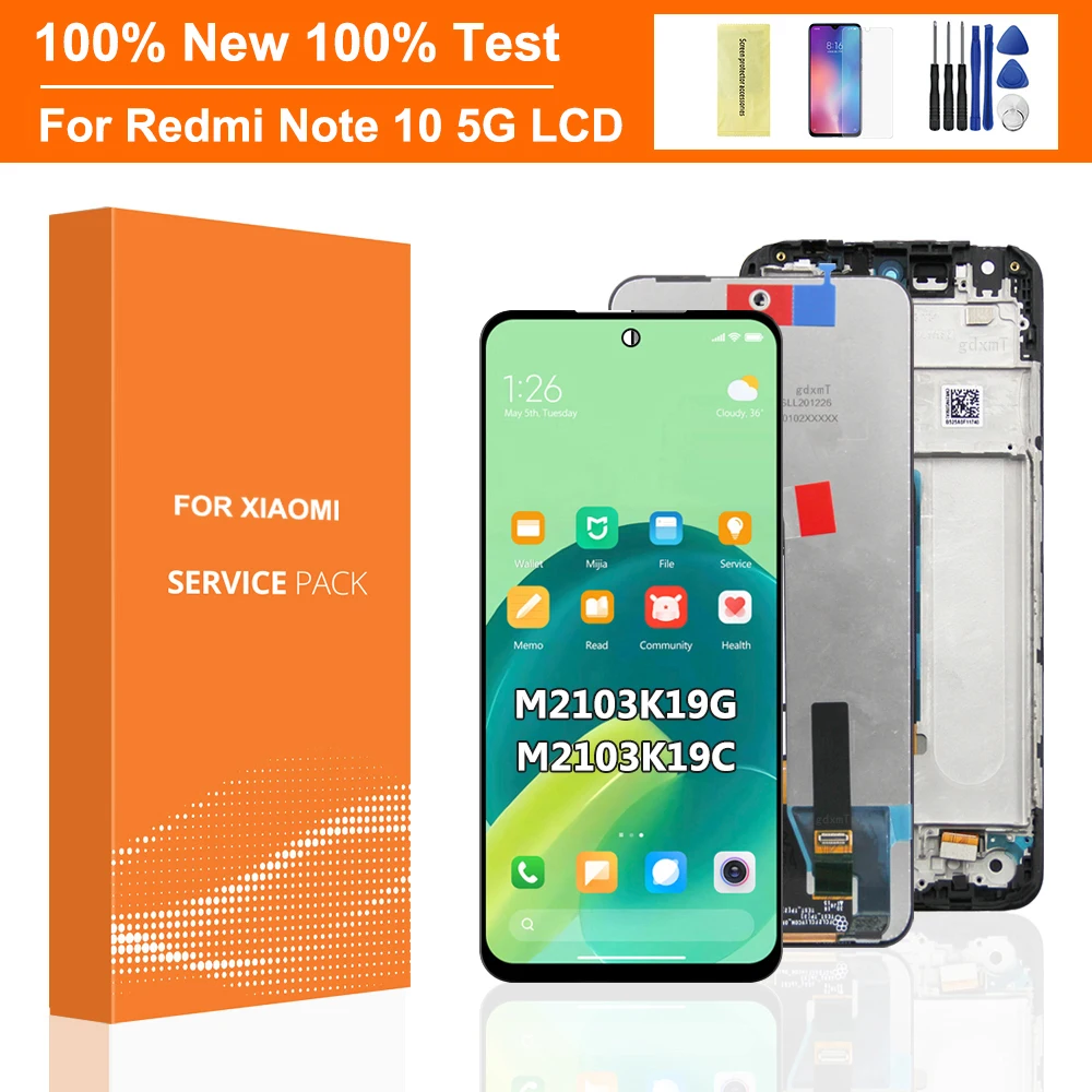 100-Tested-AAA-LCD-For-Xiaomi-Redmi-Note-10-5G-Display-Touch-Screen ...