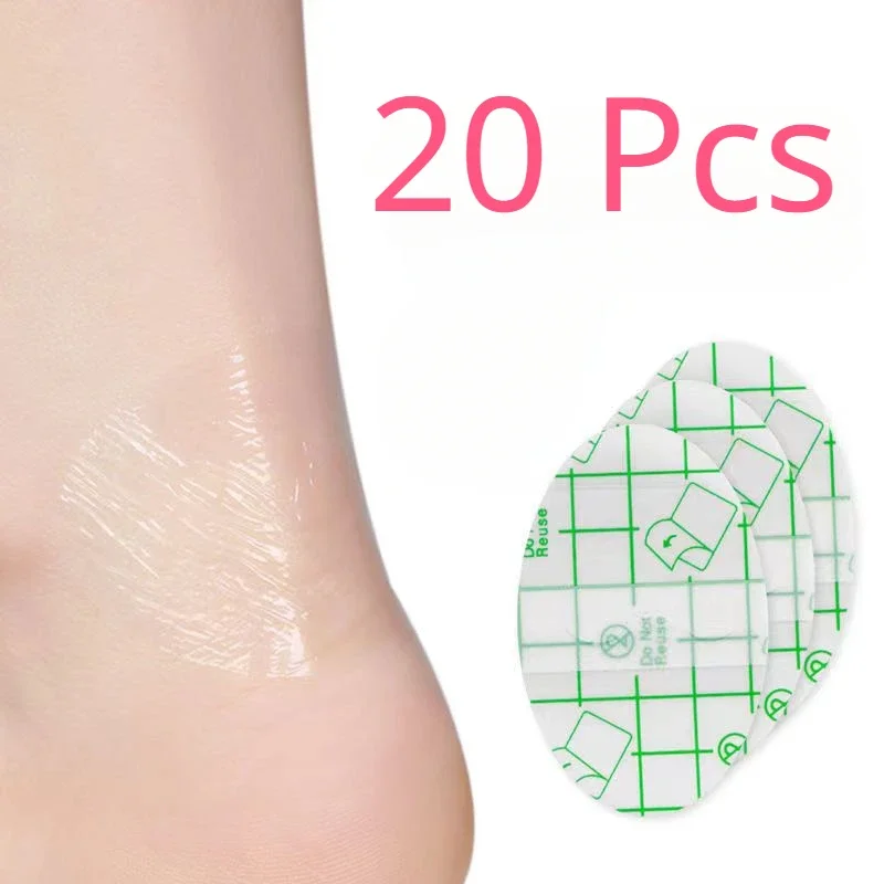 20Pcs Women Transparent Invisible Heel Protector Foot Care Sole Sticker ...