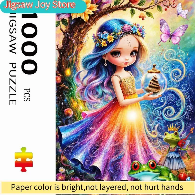 Disney Fantasy Fairy Tale Style Jigsaw Puzzle Featuring a Girl with ...