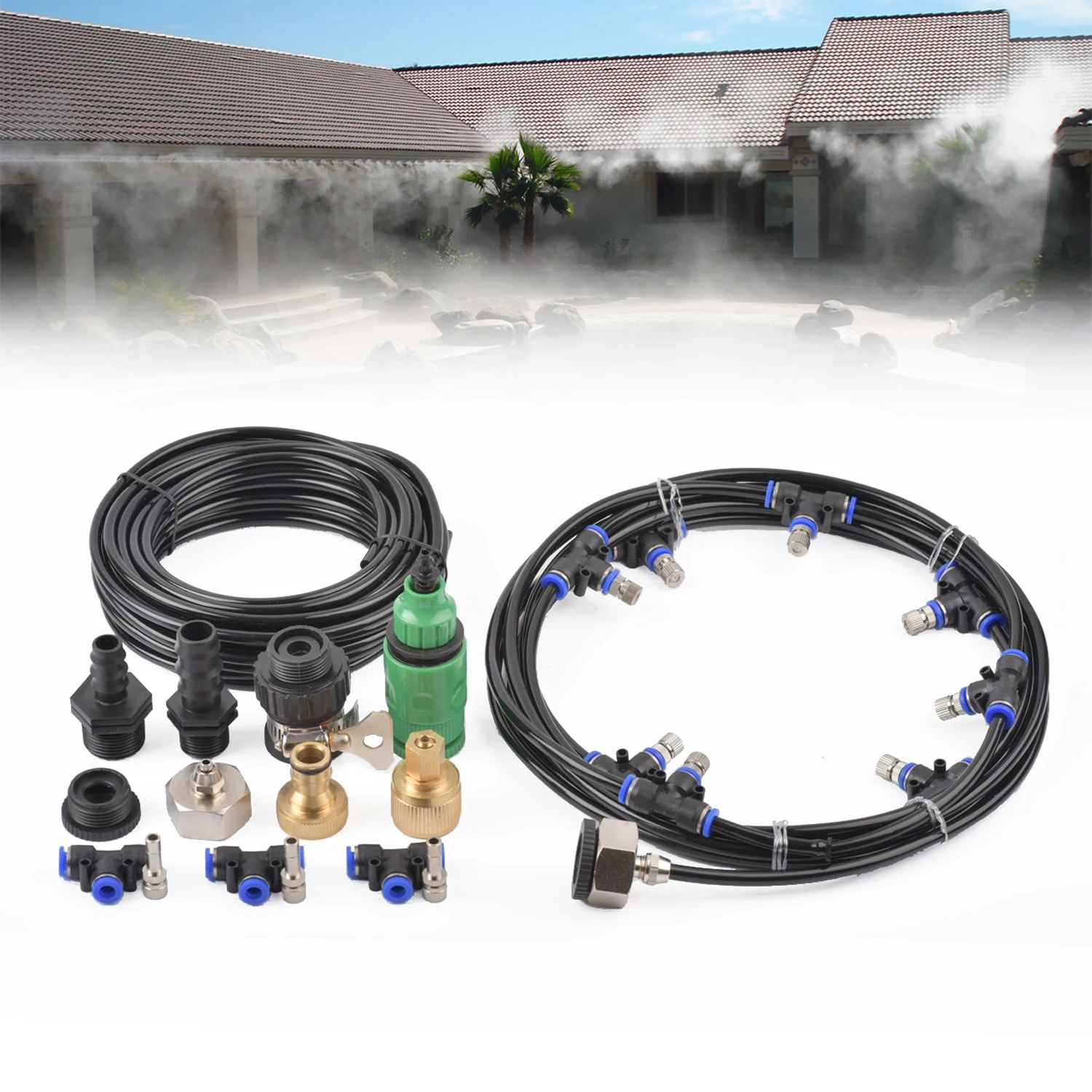 Atomizing-Spray-Kits-Cooling-Water-Fog-Sprayer-System-Garden-Nebulizer ...