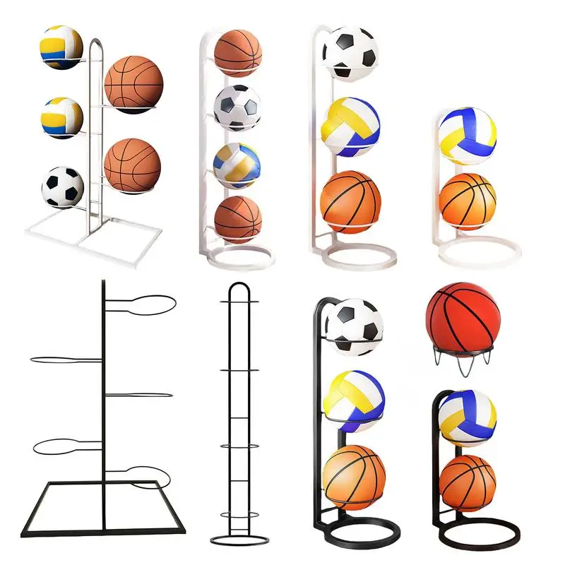 Multi-Layer-Basquete-Armazenamento-Rack-Futebol-Display-Stand-Titular ...