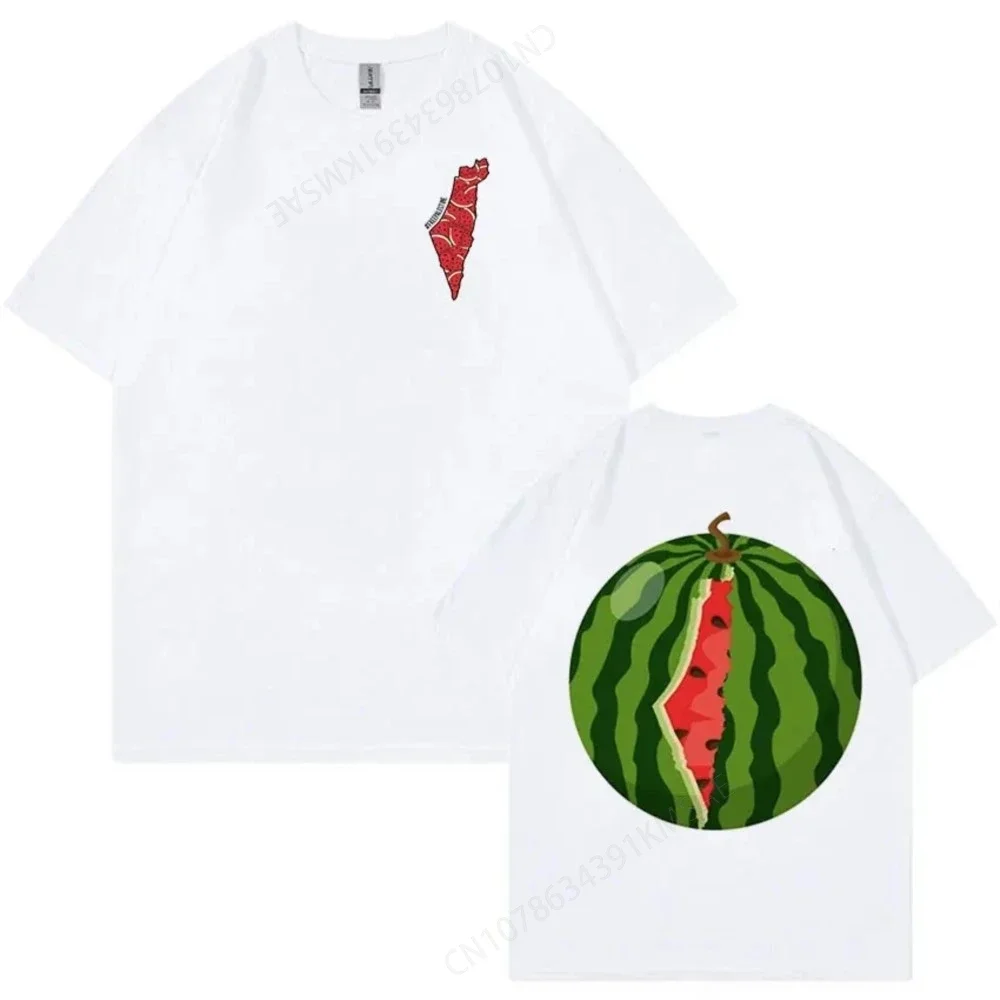 Funny-Watermelon-Double-Sided-Graphic-T-Shirts-Men-s-Women-Fashion ...