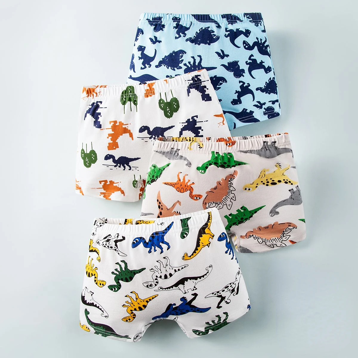 Kids Boys Cartoon Printed Underwear 2024 New Arrival Children Dino ...