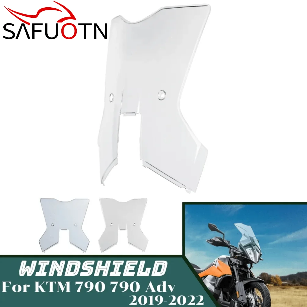 Motorcycle-Windshield-Windscreen-for-KTM-790ADV-790-ADV-Adventure-2019 ...