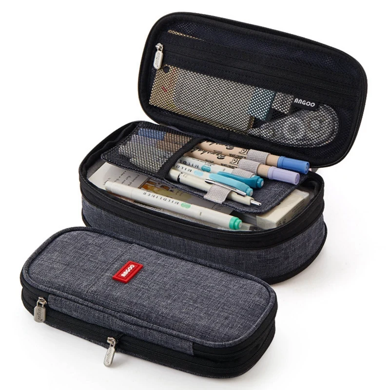 Large-Storage-Pencil-Case-Pen-Bag-with-Zipper-Big-Capacity-Pouch ...