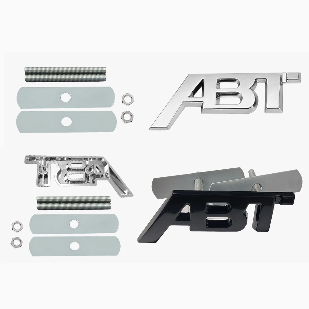 Car Emblem Sticker 3D Metal ABT Badge Decoration Decal Accessories For ...