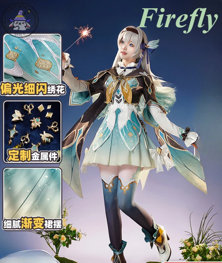 Honkai-Star-Rail-Game-Firefly-Cosplay-Costume-Women-s-Elegant-Cute ...