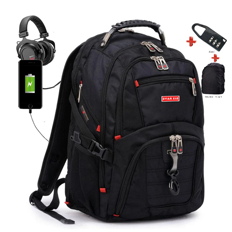 Brand Swiss Laptop 15.6" Backpack External USB Charge Swiss Computer ...