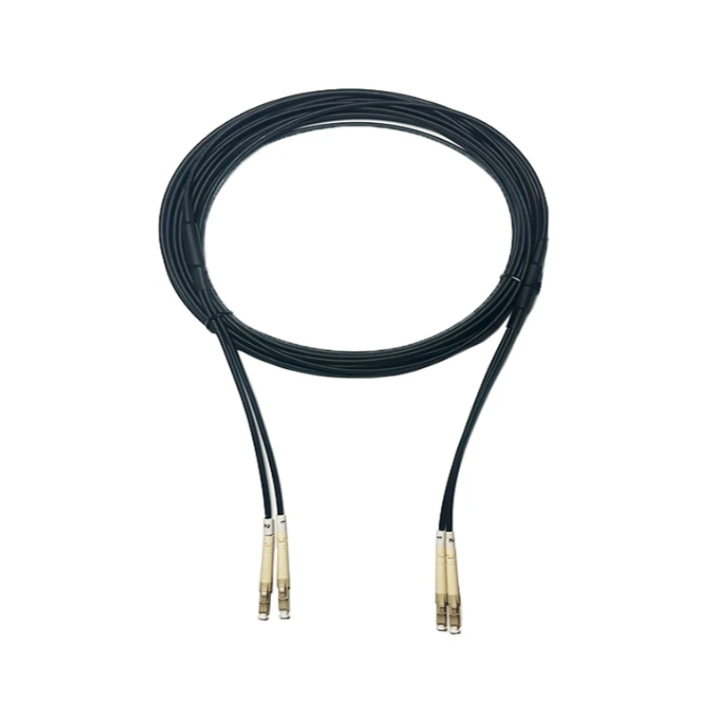 Tpu Field Armor Multi-Mode OM3 10G, Dual-Core Fiber Optic Patch Cord,50 ...