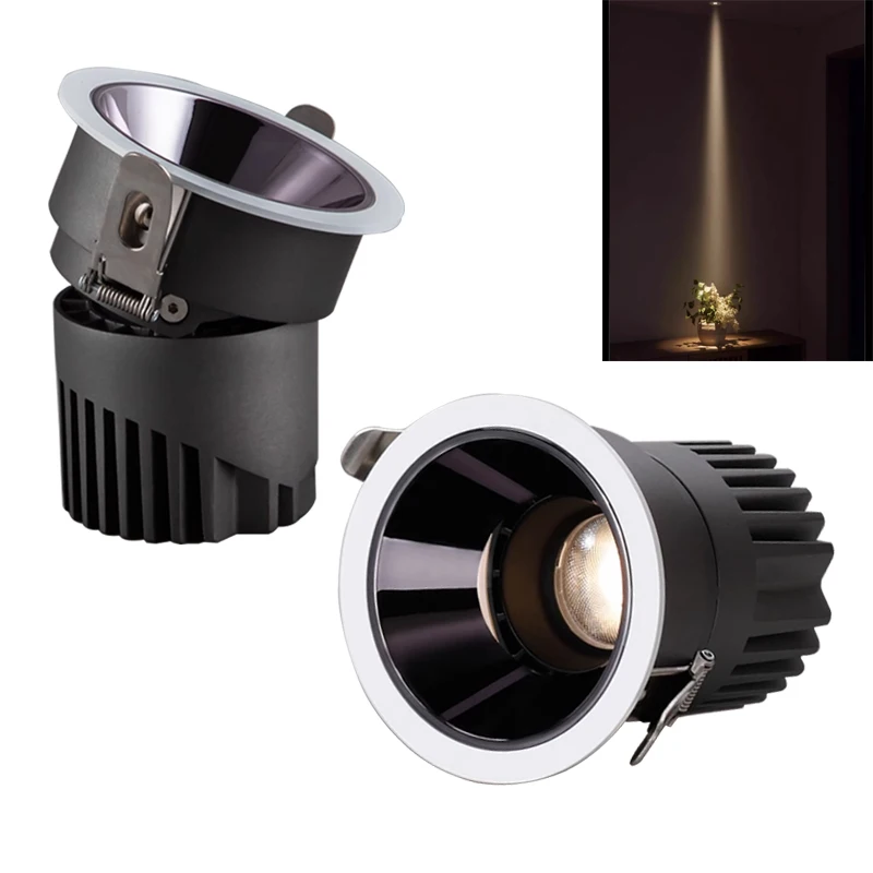 Led-Spotlights-Small-Beam-Angle-Spot-Light-Embedded-12W-3-8-15-Degree ...