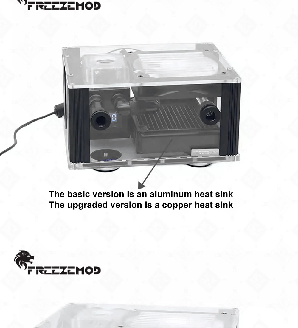 FREEZEMOD Notebook Water Cooler Kit Aluminum External Liquid Cooling ...