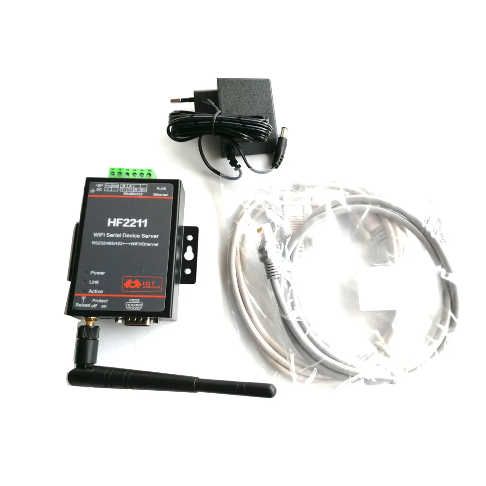 Wi-Fi-Serial-Device-Server-RS232-RS422-RS485-To-Ethernet-WiFi-Converter-HF2211-Support-Modbus ...