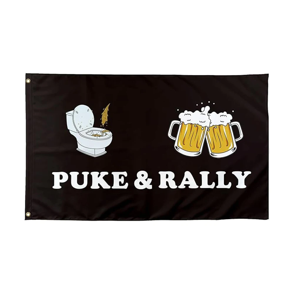 Флаг Puke And Rally 3x5 футов | AliExpress