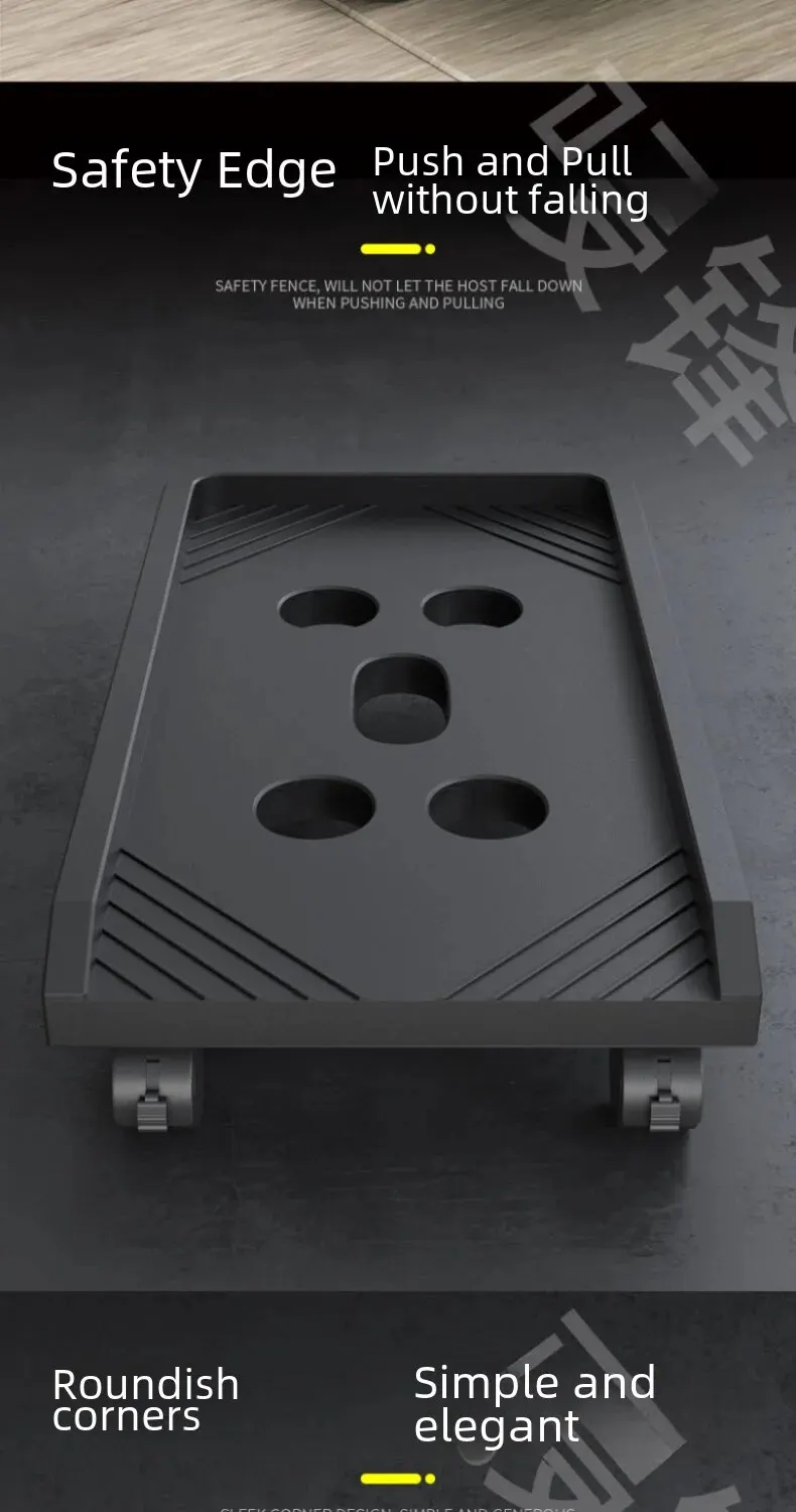 70mm Thickened Plastic Computer Case Holder Portable Universal Rolling ...