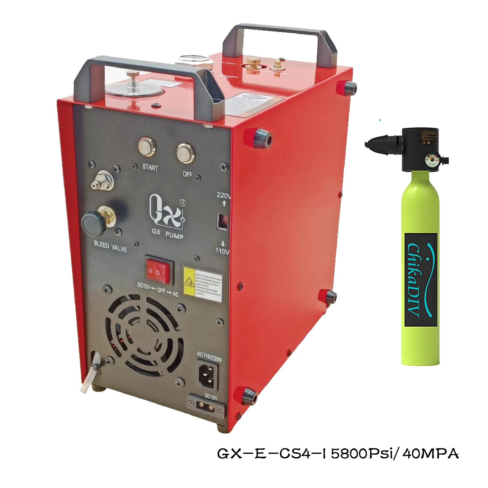 GX-E-CS4-I-5800Psi-40MPA-Portable-PCP-Air-Compressor-High-Pressure-Pump ...