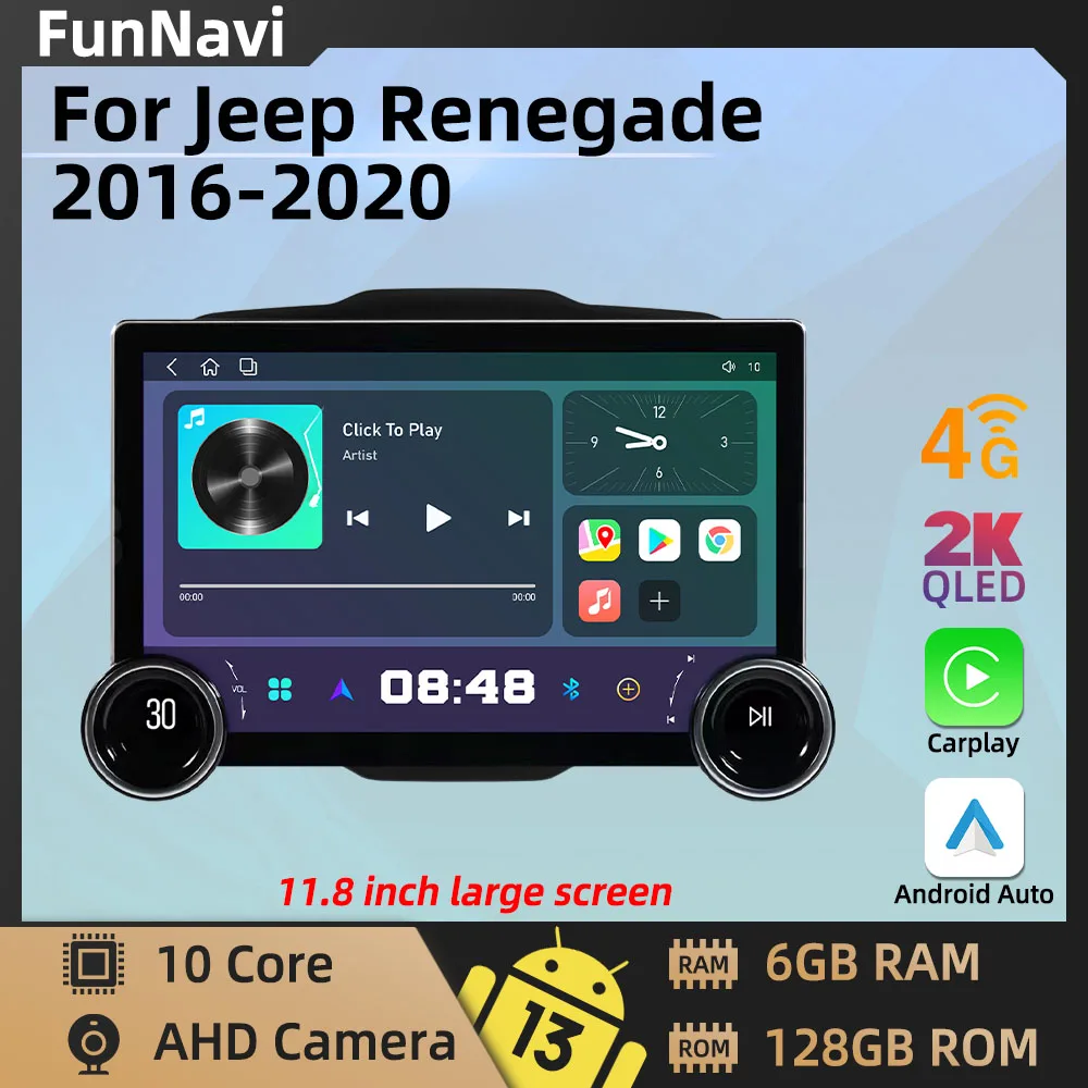 Autoradio-2-Din-Android-for-Jeep-Renegade-2016-2020-Car-Radio ...