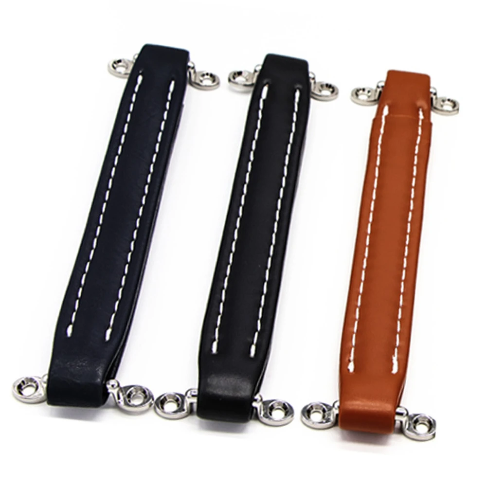 AMP-Handle-Amplifier-Handle-PU-Leather-Metal-Red-Replacement-White-For ...