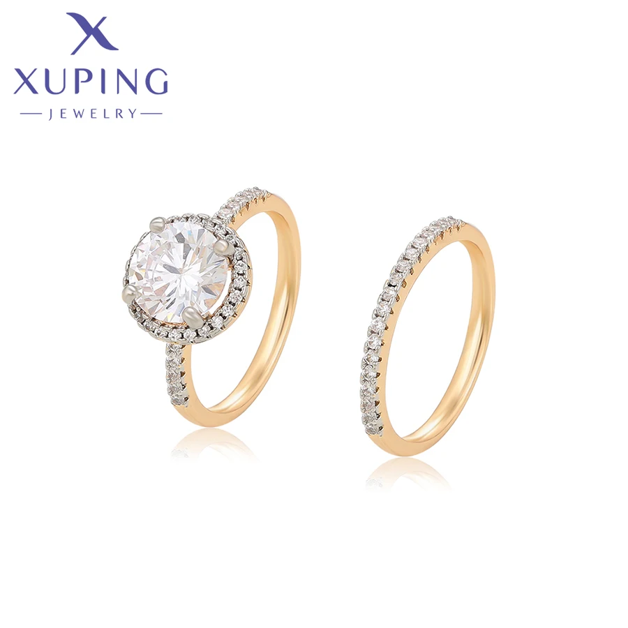 Xuping-Jewelry-Fashion-Round-Couple-Ring-Set-Gold-Plated-Rings-for-Men ...