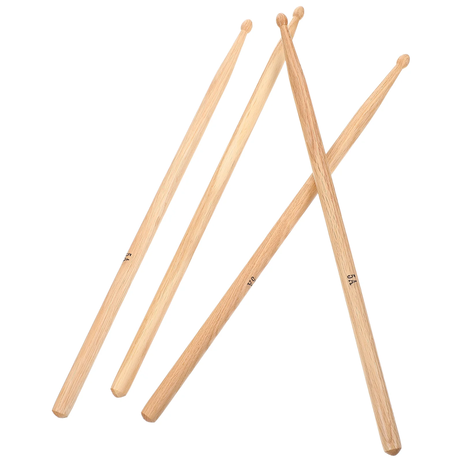 2Pairs Percussion Instrument Sticks Oak Jazz Drum Sticks Band Use 5A ...