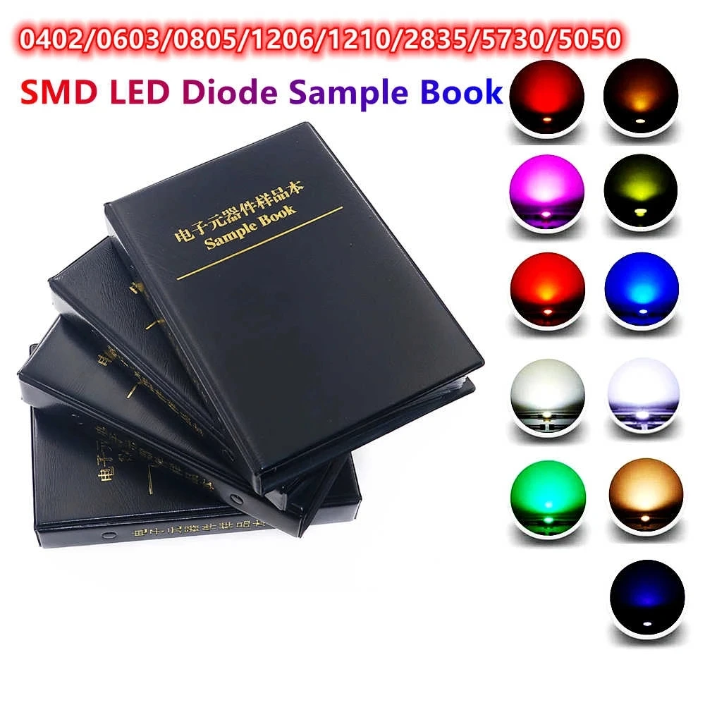 Sample-book-for-SMD-LED-diodes-red-green-blue-white-yellow-warm-white ...
