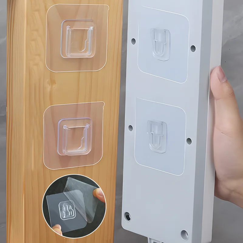 3/10Pairs Double-Sided Wall Hook Adhesive Hooks for Walls Multi-Purpose ...