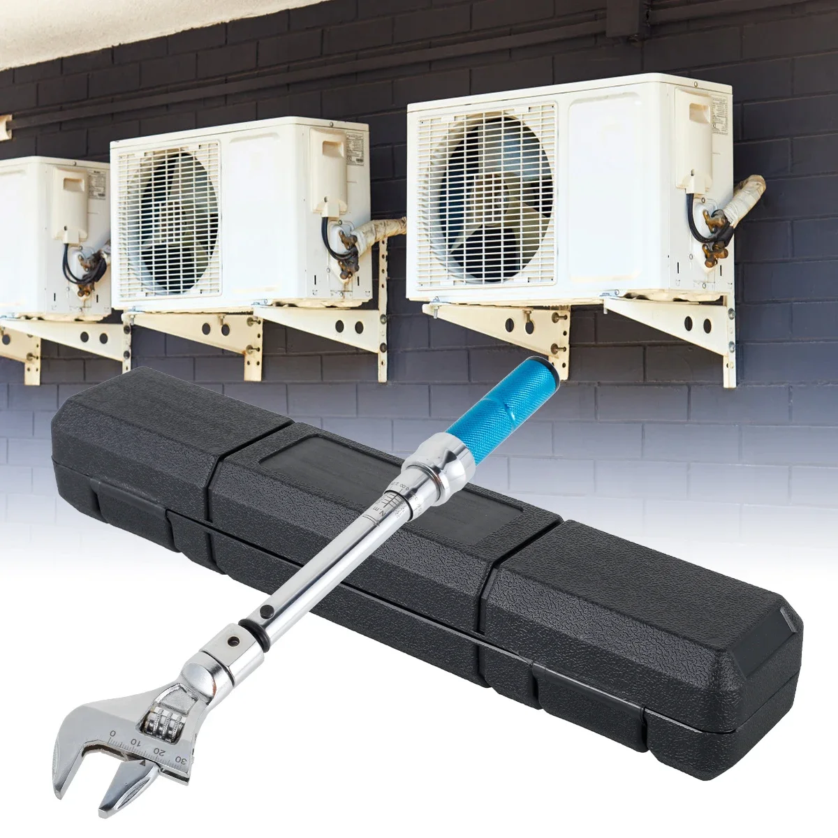 5-25NM-Adjustable-Torque-Wrench-Steel-Open-End-Interchangeable-Head ...