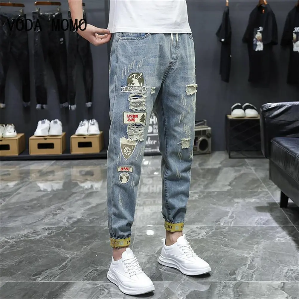 Ripped-Men-Jeans-Jean-Homme-Pantalon-Streetwear-Moda-Hombre-Denim ...