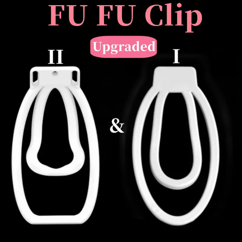 New Fufu Clip I&ii Male Chastity Cage For Sissy Penis Lock Chastity ...