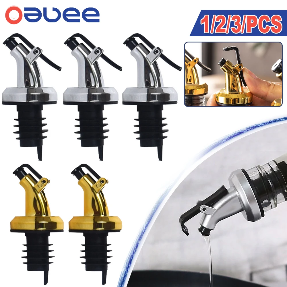 Tapón de botella de aceite de 3 piezas, pulverizador de bloqueo, vertedor de vino, boquilla de ...