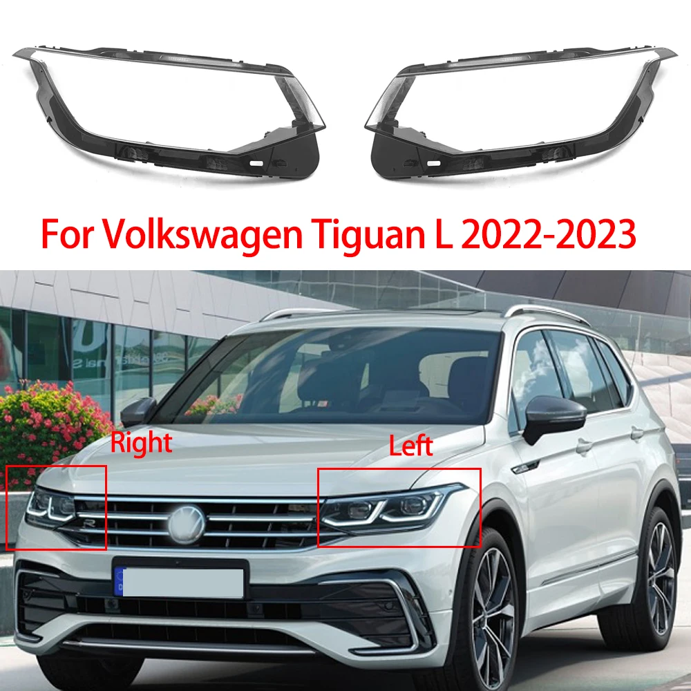 For Volkswagen VW Tiguan L 2022-2023 Front Headlamp Cover Transparent ...