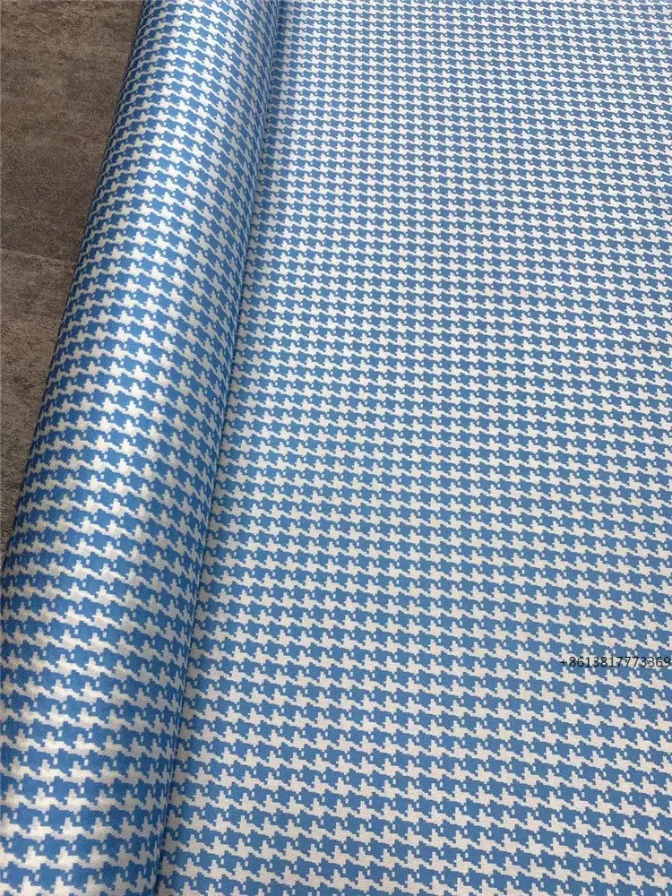 Tela-de-seda-Real-azul-Thousand-Bird-Checker-de-21-Mm-sarga-el-stica ...