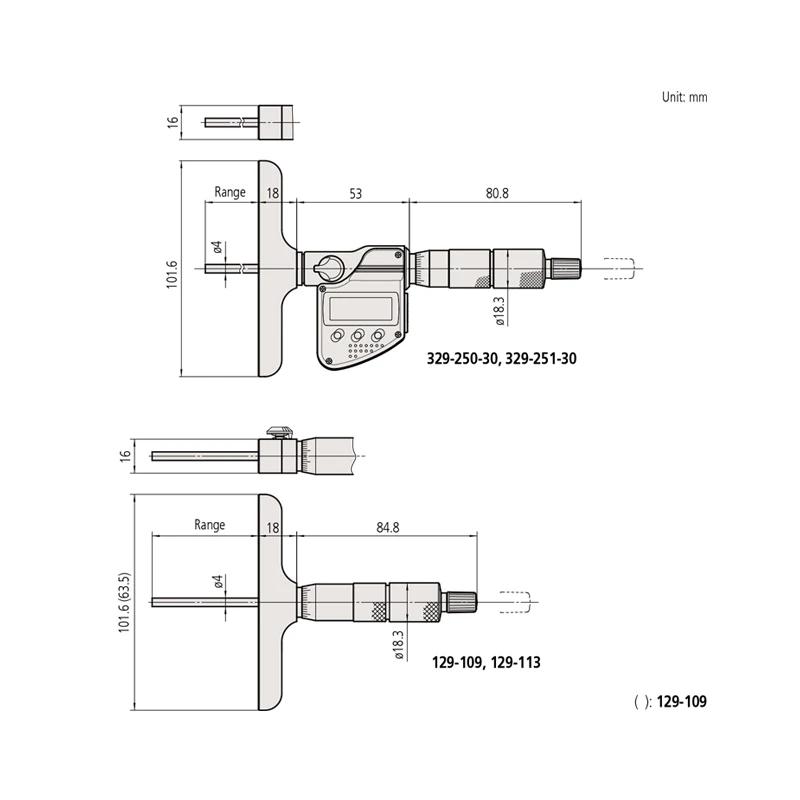 Depth Micrometer Diagram