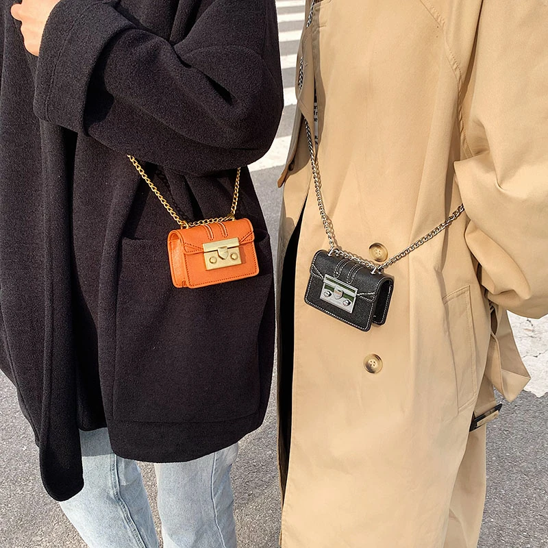 Retro Luxury Mini Lipstick Bag Women's Shoulder Bag Chain Crossbody Bag ...