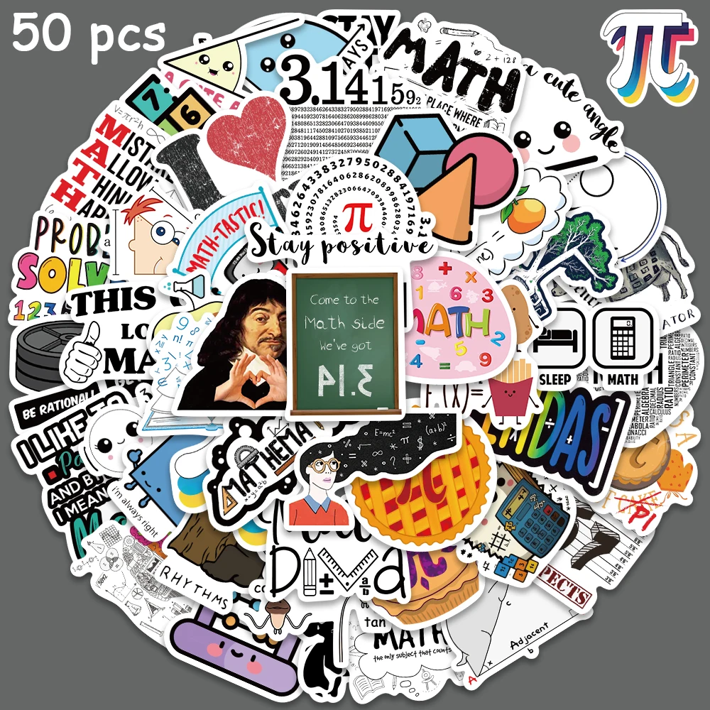 10/50pcs Mathematical Olympiad Pi π Stickers For Teachers Students ...