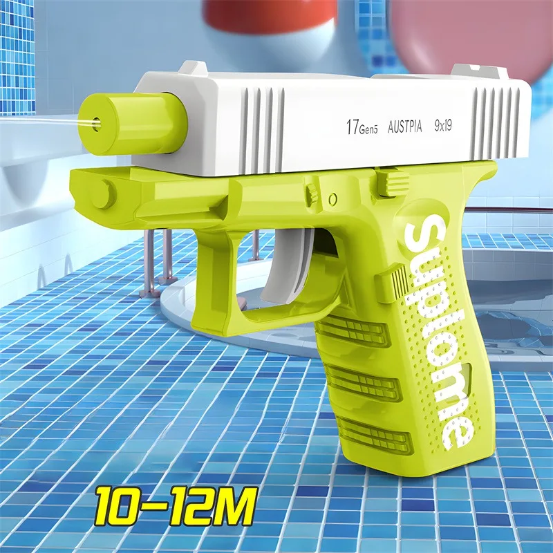 Summer-Water-Gun-non-Electric-Pistol-Full-Automatic-Shooting-Water ...