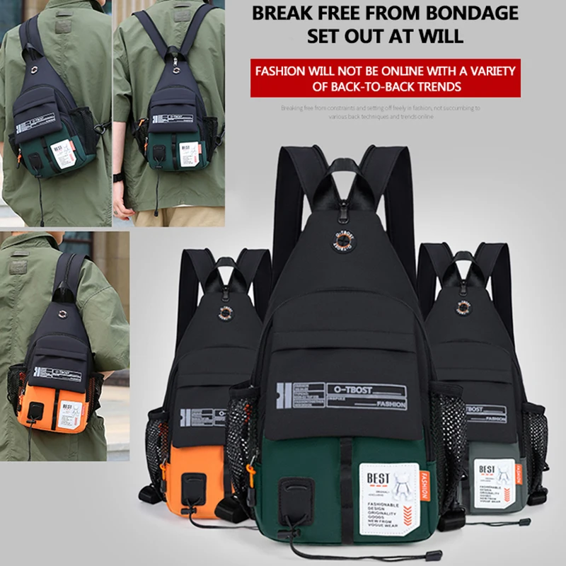 Mochila-de-pecho-de-tela-Oxford-para-hombre-bolso-de-hombro-para-ocio ...