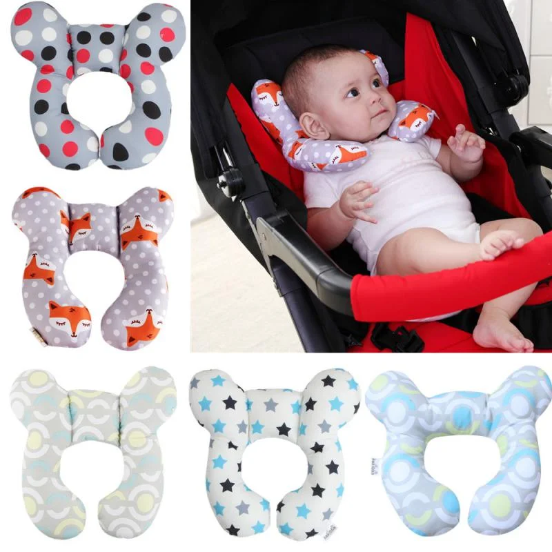Toddler Baby Pillow Car Seat Head Neck Pillow Soft Neck Support Pillow ...