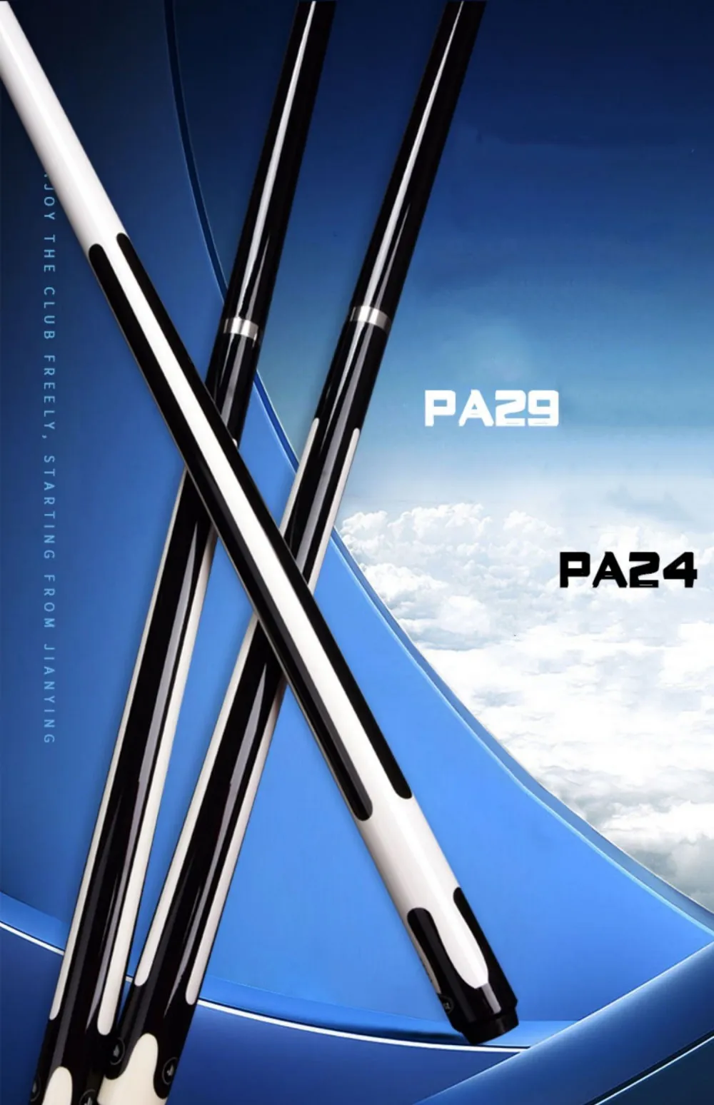 JianYing-58-American-Style-1-2-Snooker-Billiards-Pool-Cue-Stick-10-5-11 ...