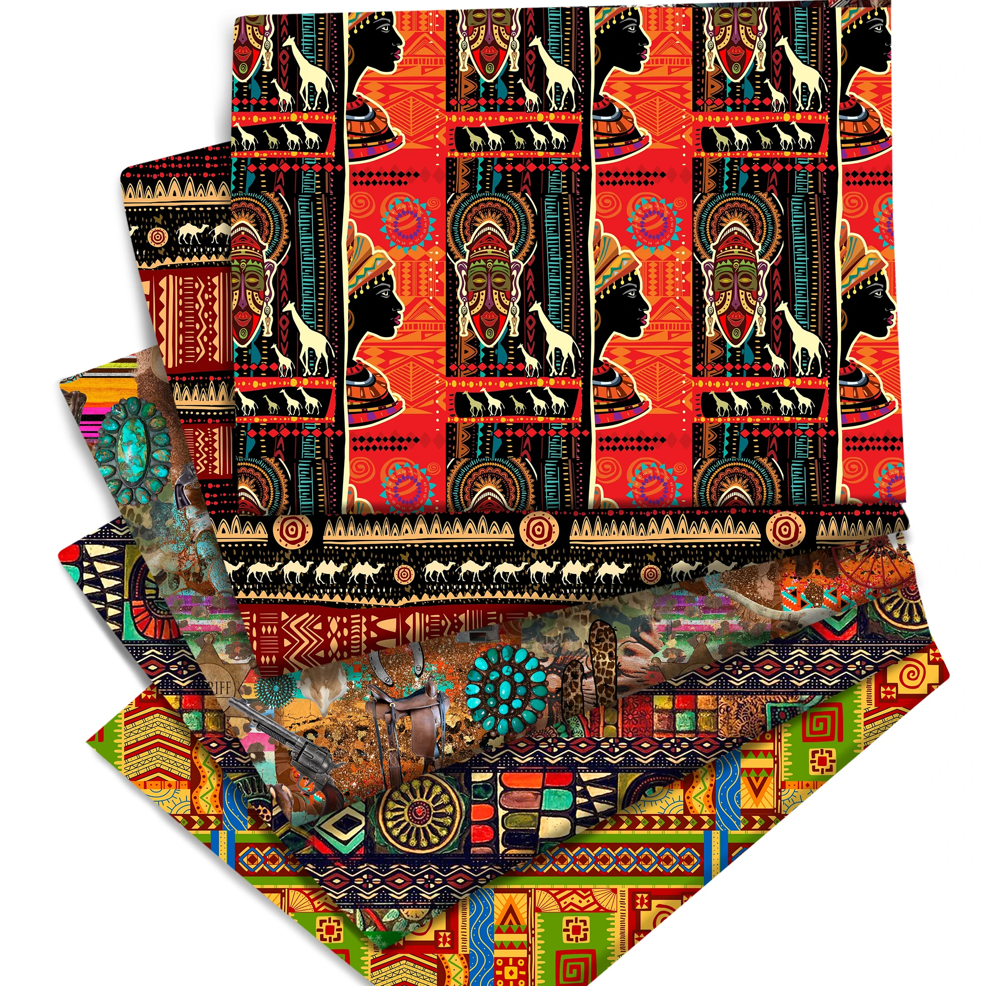 Half-Meter-Aztec-African-Ethnic-Geometry-Printed-Polyester-Pure-Cotton ...