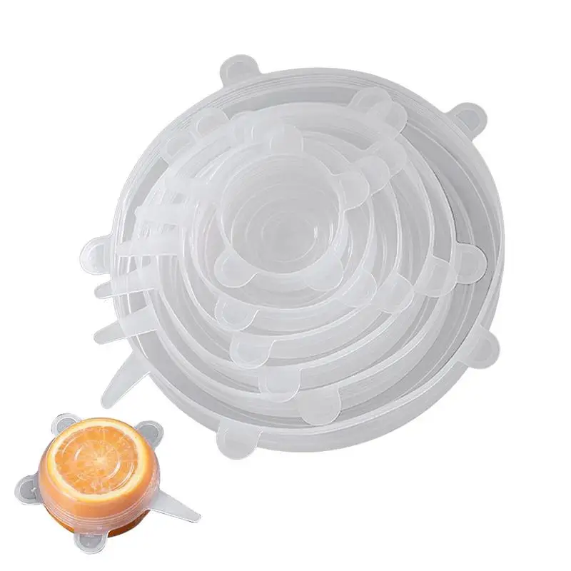 Silicone-Covers-For-Food-Storage-Durable-Stretchy-Food-Caps-Portable ...