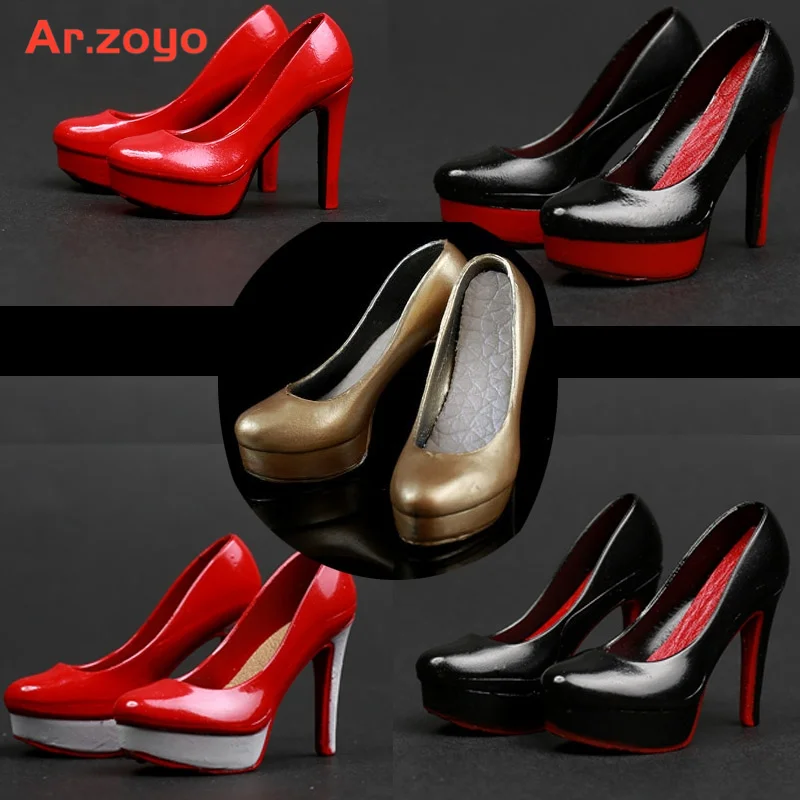 Fashion-Girl-High-Heel-Shoes-for-1-6-Female-Women-Simulation-Stiletto ...