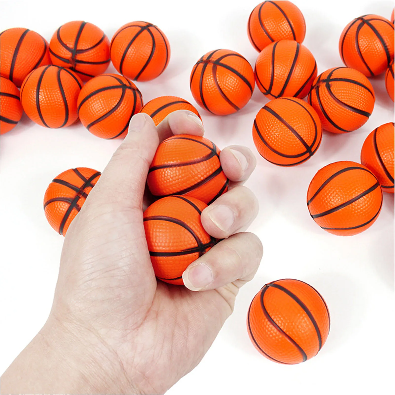 12 Pçs 4cm Squeeze Bola Brinquedo De Basquete Esponja Espuma Macia Anti ...