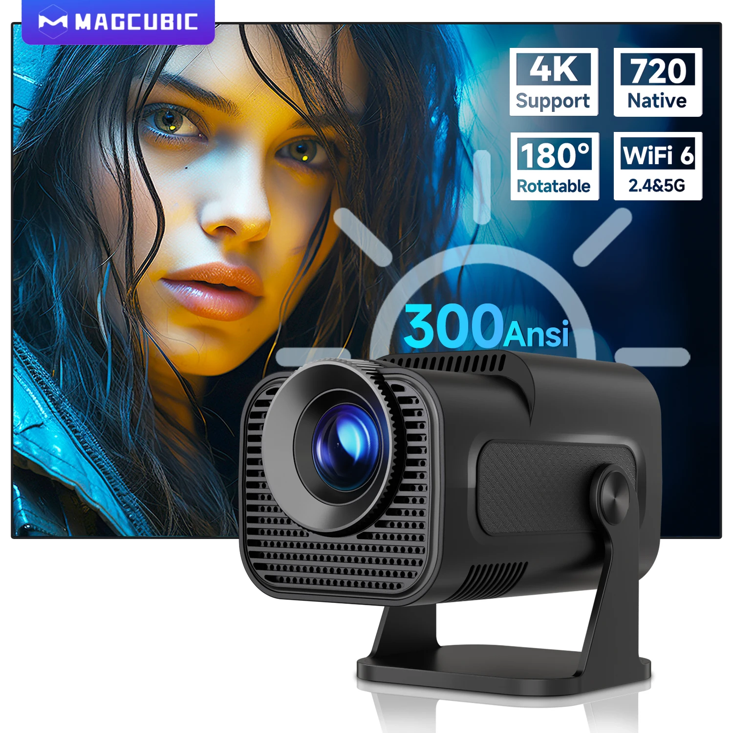 Magcubic-HY320-Mini-proyector-nuevo-nativo-720P-Android-11-4K-300ANSI ...