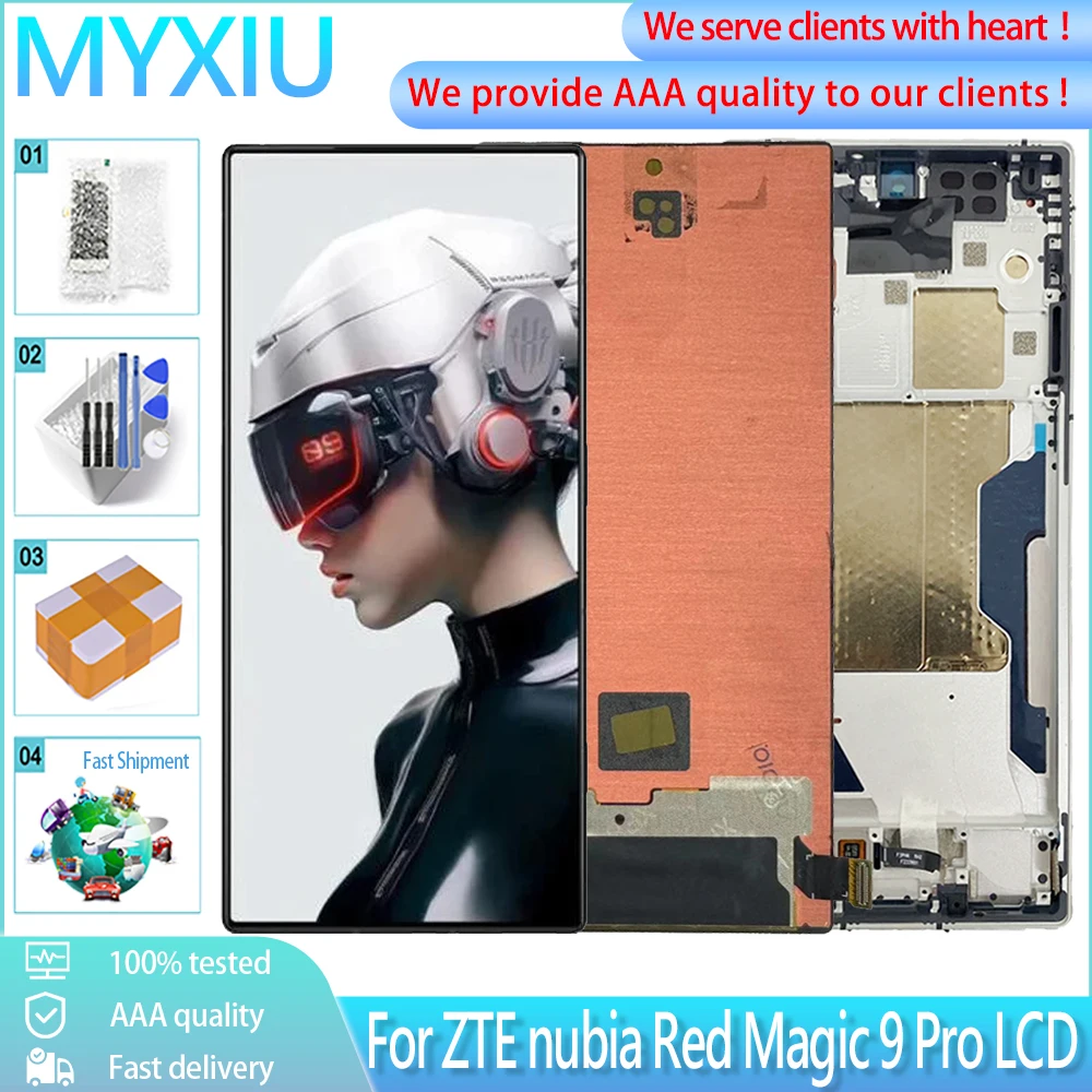 Original For ZTE nubia Red Magic 9 Pro LCD Display Touch Screen ...