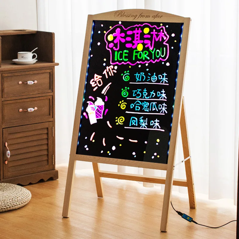 60-40cm-Magnetic-Small-Blackboard-Store-Illuminated-Billboard ...