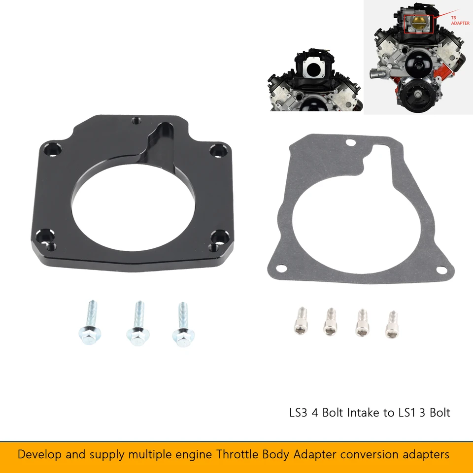 Ls Throttle Body LS Drive By Wire Throttle Body Adapter / LS3 4 Bolt ...