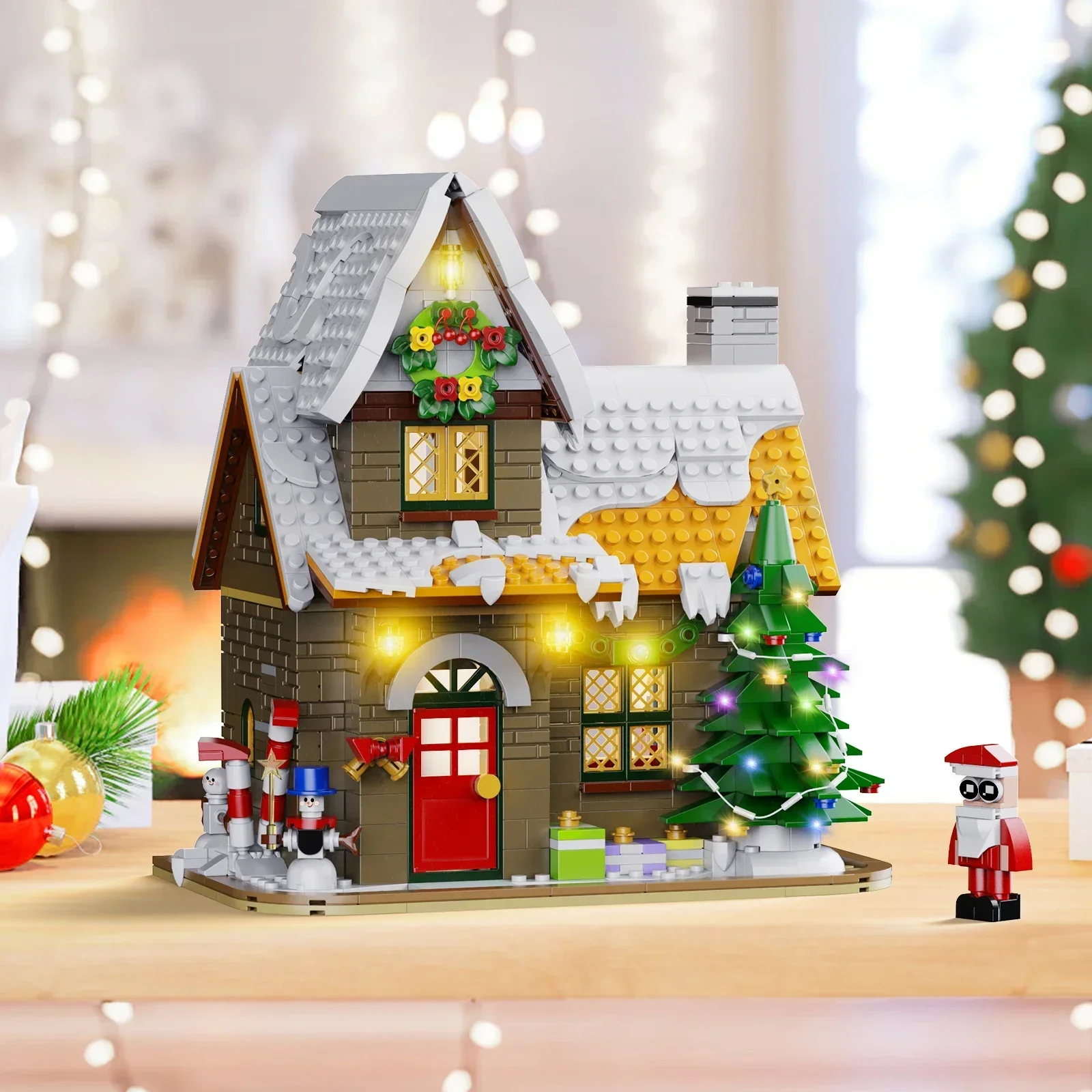 MOC-Ideas-Christmas-Scene-Building-Block-Set-Winter-Christmas-Snow ...