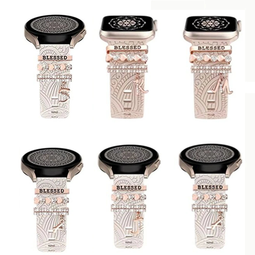 Fashion-Metal-Watch-Band-Ornament-Bracelet-Pearl-Diamond-Letter ...