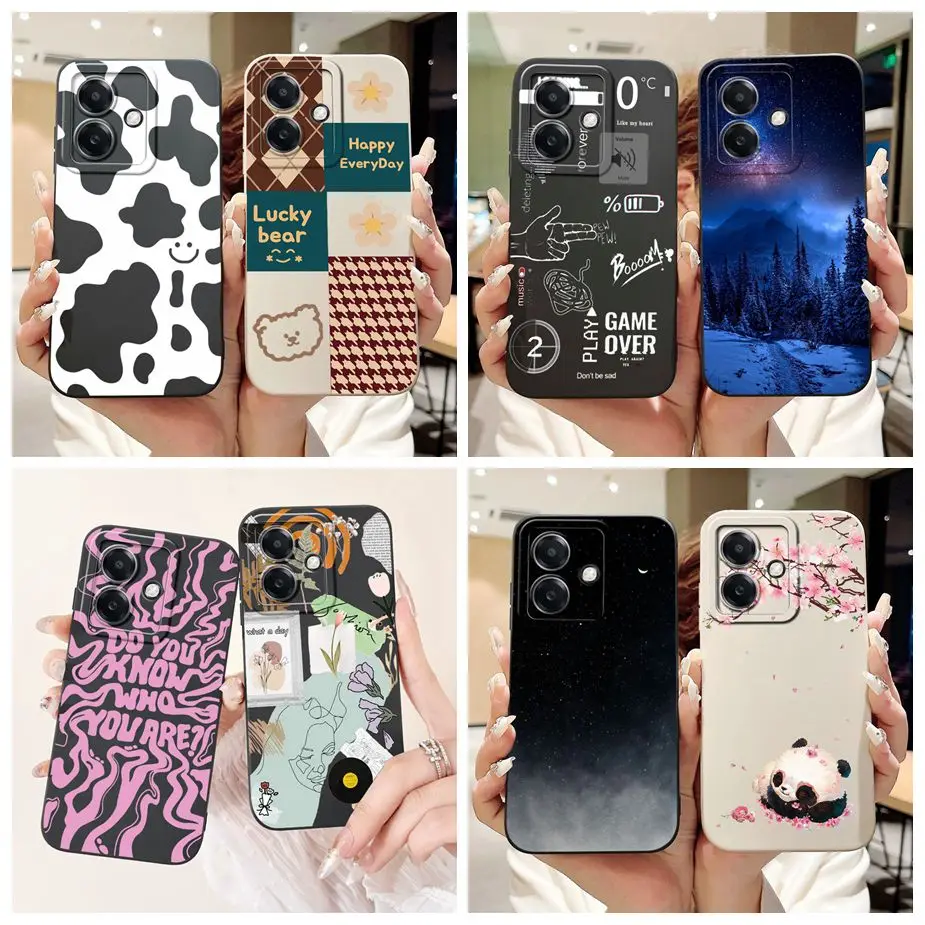 For-Oppo-A3-A3x-4G-Case-CPH2669-Stylish-Art-Painted-Cover-Soft-Silicone ...